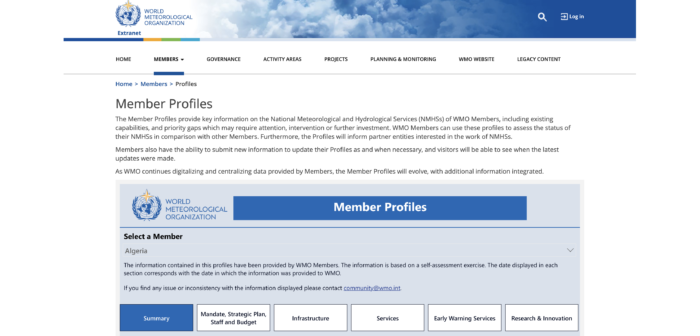 WMO adds member profiles section to online community platform ...
