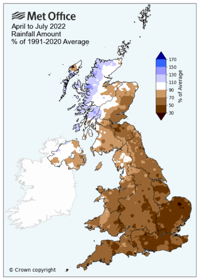 ANALYSIS: Dry UK summer pushes river flows to the brink of 1976 drought ...