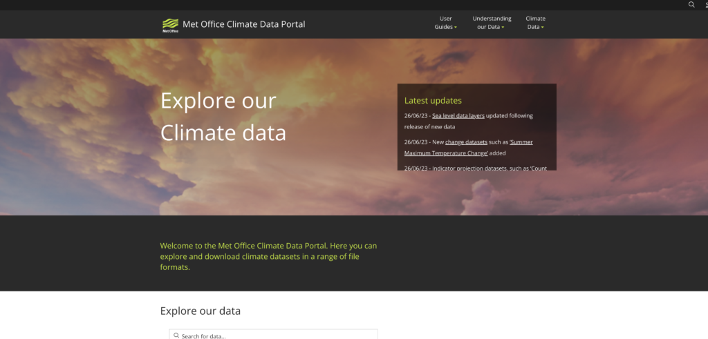 UK Met Office launches Climate Data Portal | Meteorological Technology International