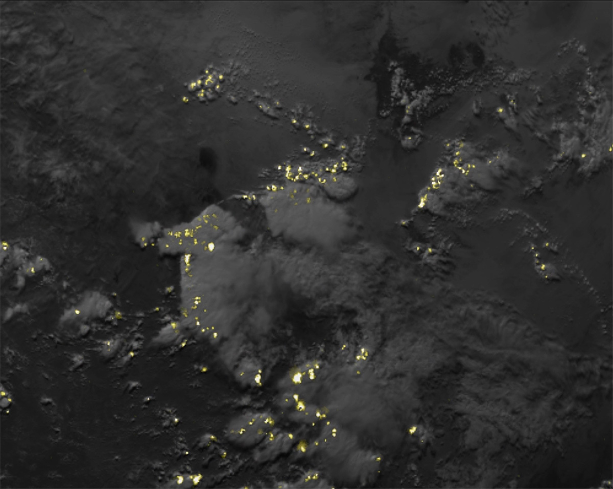 First images released from MTG-I1’s Lightning Imager | Meteorological ...