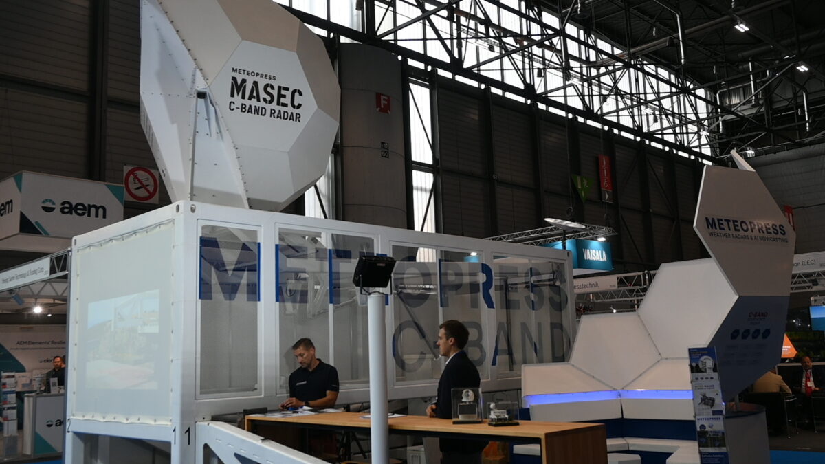 EXPO NEWS | Day 2: Meteopress live-demos its mobile and containerized solid-state C-band radar ...