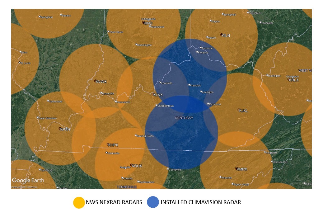 Climavision installs second dual-polarization, X-Band radar in Kentucky ...