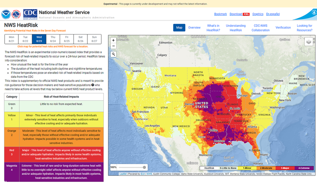 NOAA expands availability of heat forecast tool ahead of summer ...