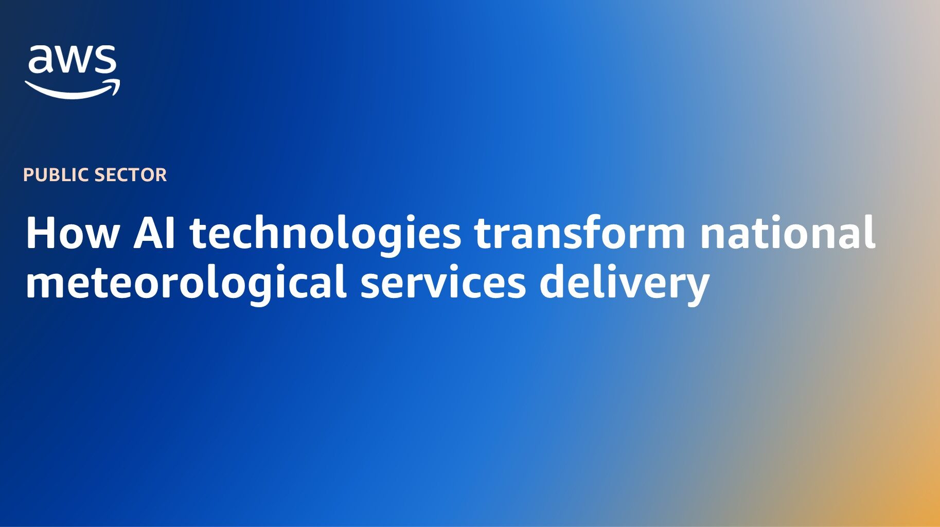 Amazon report explores how AI could transform national meteorological ...